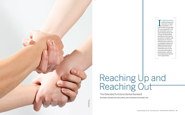 Reaching Out and Reaching Up | Mar/Apr 2011 | Inside Dental Assisting